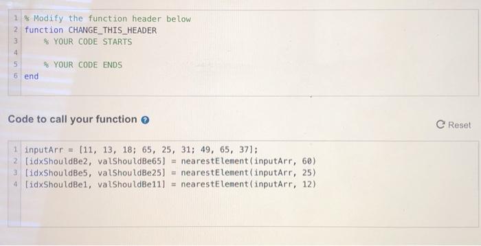 FIUDICII Given a numeric array A and a numeric value | Chegg.com