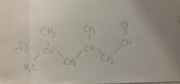 Solved d) CH₂ CH / HBC CH₂ CH3 CH 2 요 CH | Chegg.com