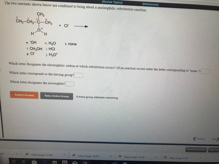 Solved Review Topics The two reactants shown below are | Chegg.com
