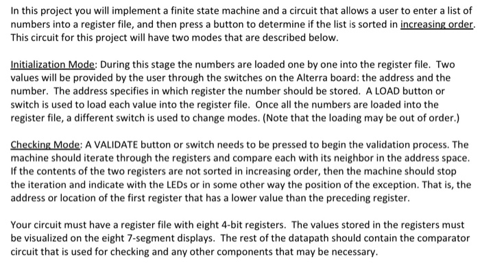 Design and demonstrate a register file with one write | Chegg.com