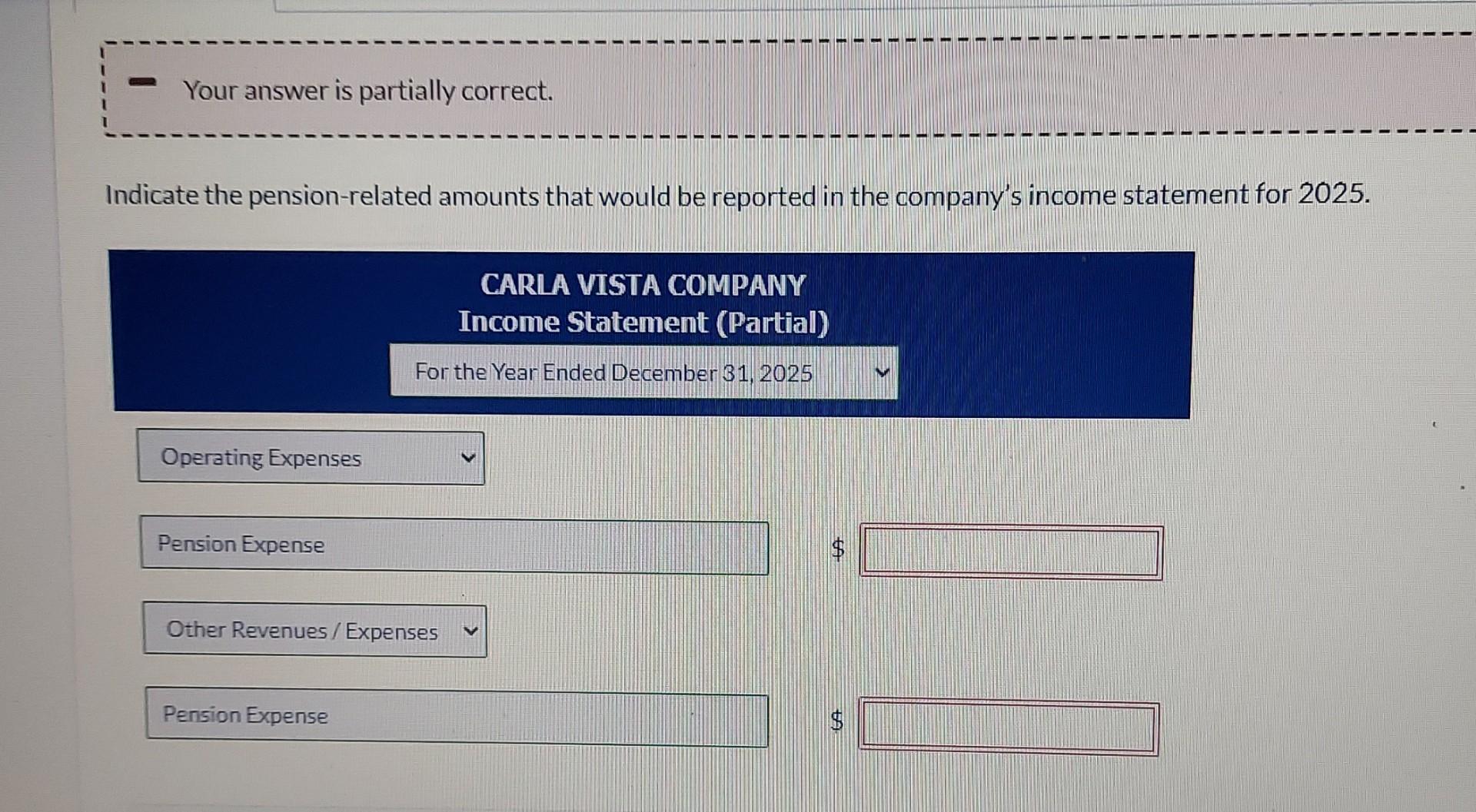 Solved Carla Vista Company provides the following selected | Chegg.com