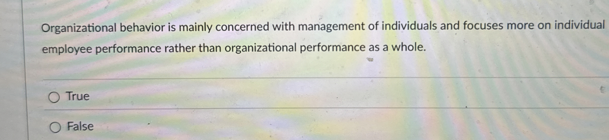 Solved Organizational behavior is mainly concerned with | Chegg.com