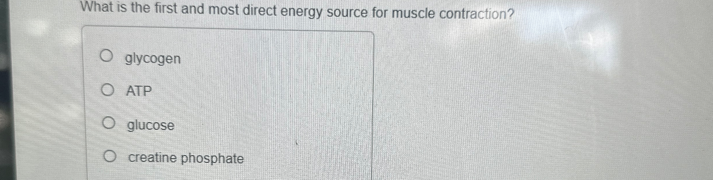Solved What is the first and most direct energy source for | Chegg.com