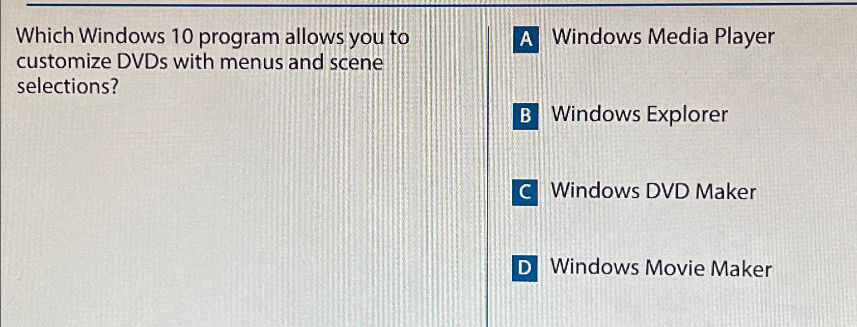 Solved Which Windows 10 ﻿program allows you to customize | Chegg.com
