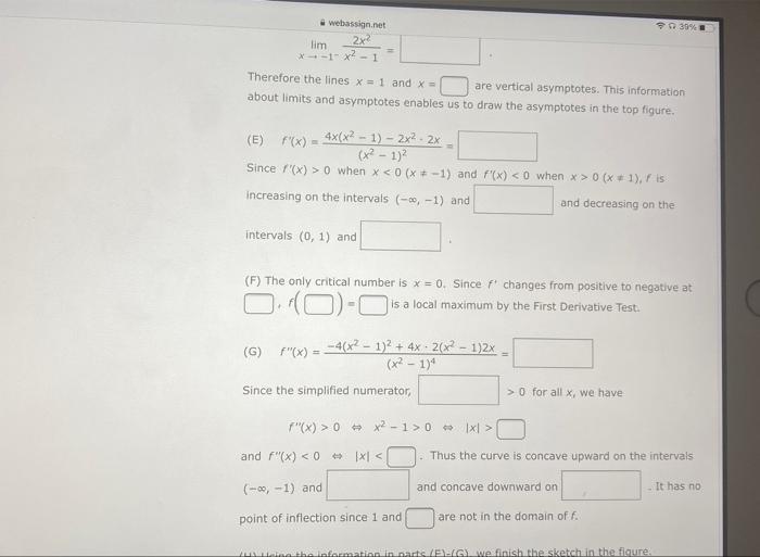 Solved webassign.net EXAMPLE 1 Use the guidelines to sketch | Chegg.com