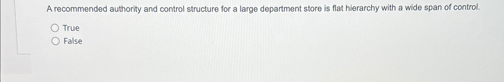 Solved A recommended authority and control structure for a | Chegg.com