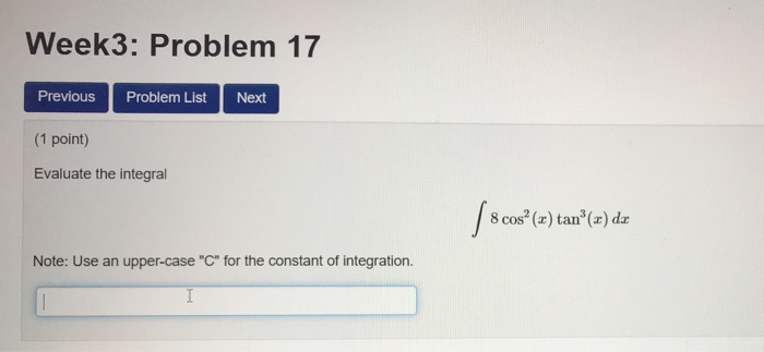 Solved Week3: Problem 23 Previous Problem List Next (1 | Chegg.com