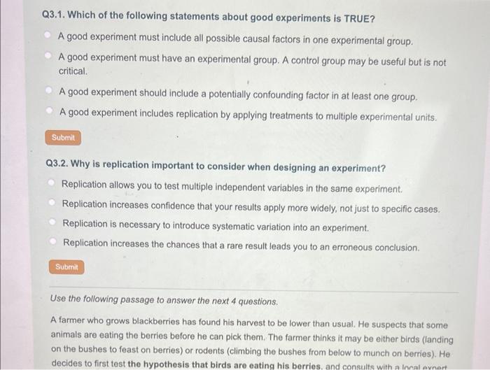 Solved Q3.1. Which of the following statements about good | Chegg.com