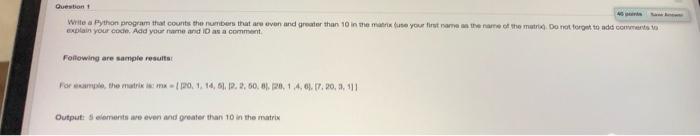 Solved Question Write a Python program that counts the | Chegg.com