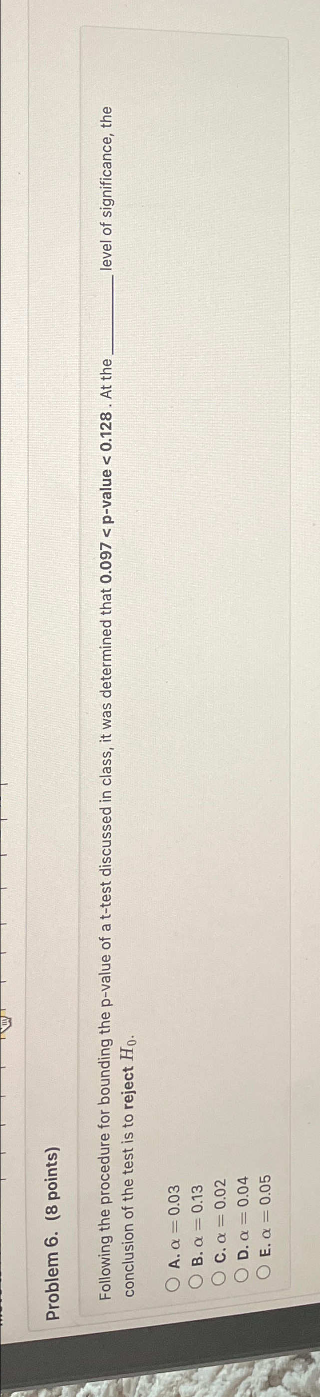 Solved Problem 6. (8 ﻿points)Following the procedure for | Chegg.com