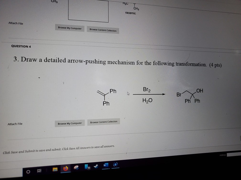Solved CH3 Hạt CHE racemic Attach File Browse My Computer | Chegg.com