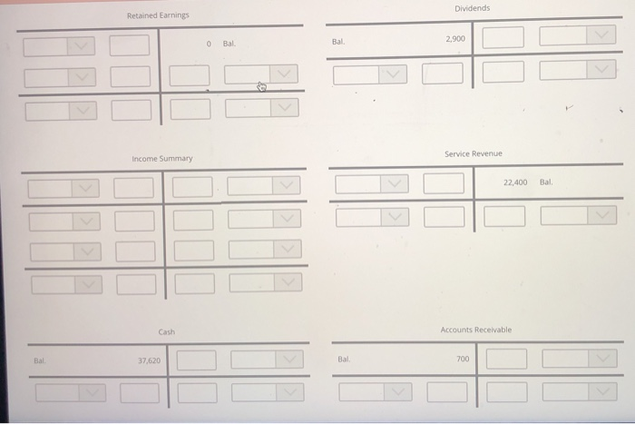 Solved T-accounts have been opened using the balances from | Chegg.com