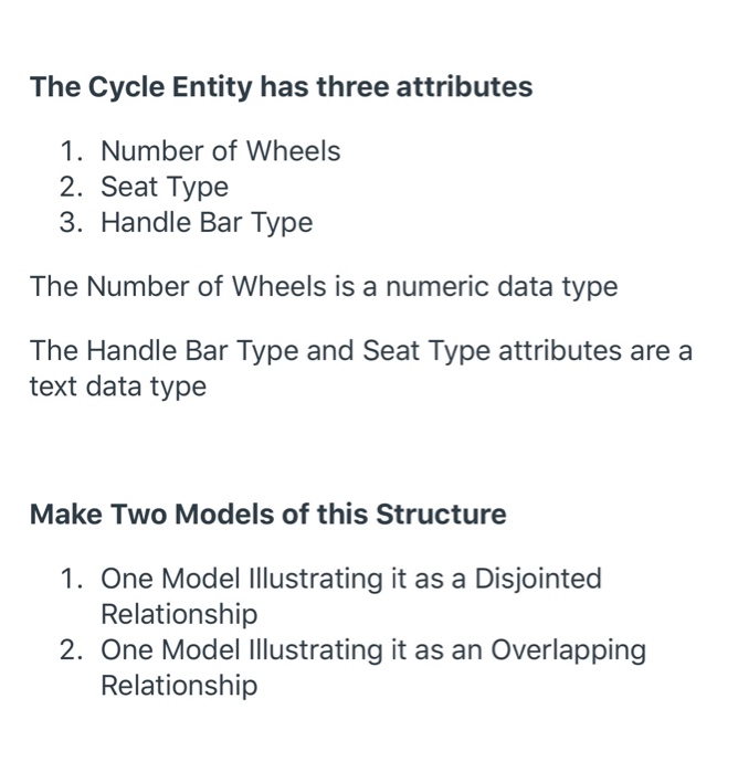Solved Create an Enhance ER Diagram (EERD) for the following | Chegg.com