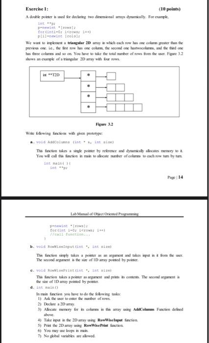 Solved Exercise 1: (10 points) A dobble pointer is used for | Chegg.com