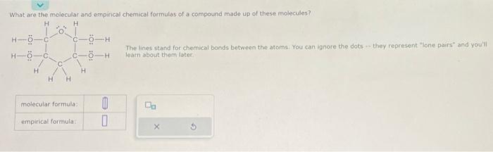What are the molecular and empirical chemical | Chegg.com