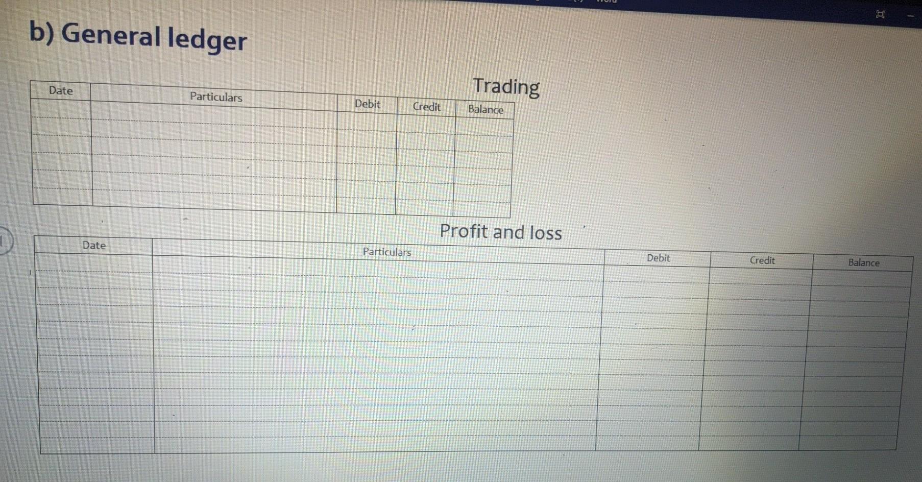 Solved Use the following trial balance, General Journal and | Chegg.com