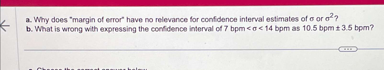 Solved a. ﻿Why does "margin of error" have no relevance for | Chegg.com