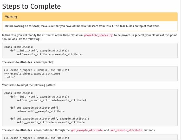 Solved Task Overview You will achieve the learning | Chegg.com
