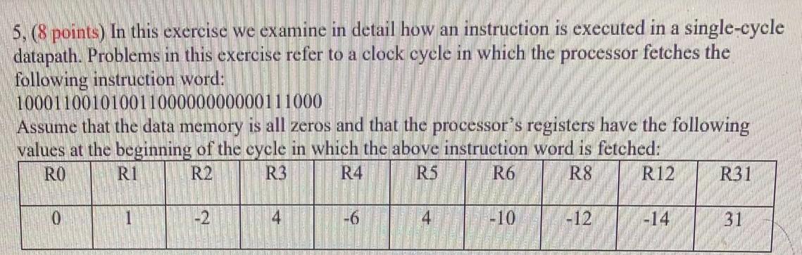 Solved 5,(8 points) In this exercise we examine in detail | Chegg.com