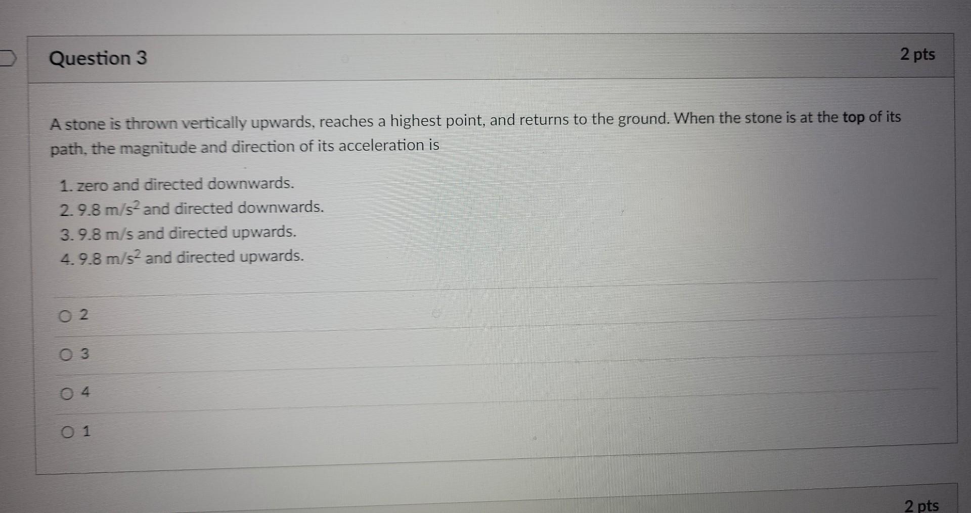 Solved A stone is thrown vertically upwards, reaches a | Chegg.com