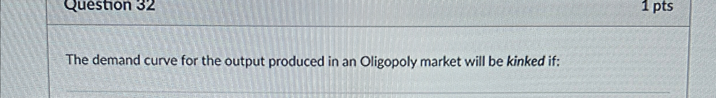 Solved The demand curve for the output produced in an | Chegg.com