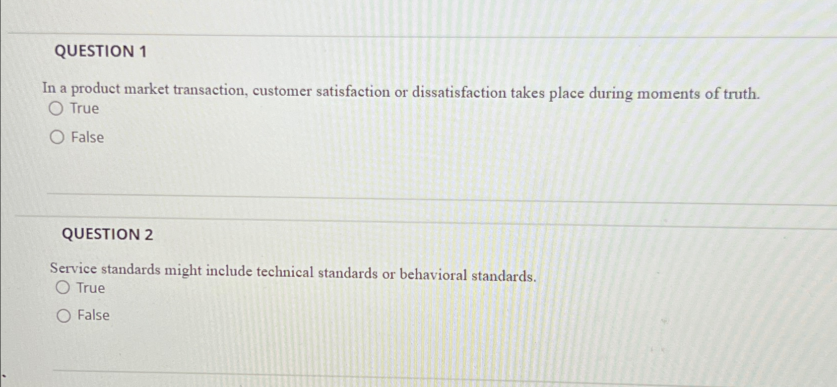 Solved QUESTION 1In a product market transaction, customer | Chegg.com