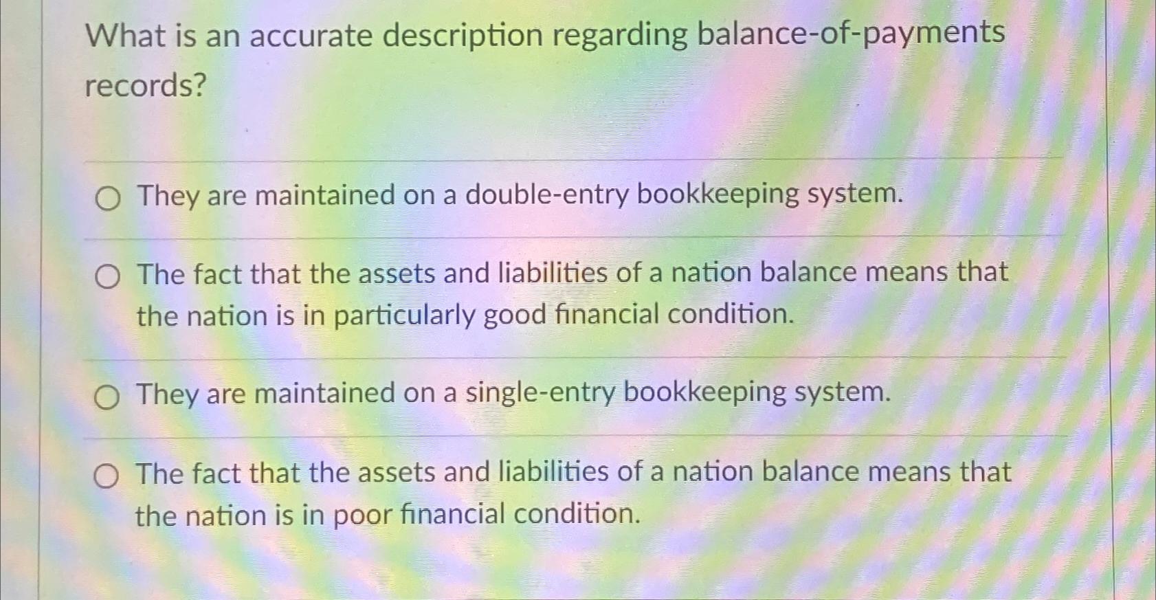 Solved What is an accurate description regarding | Chegg.com