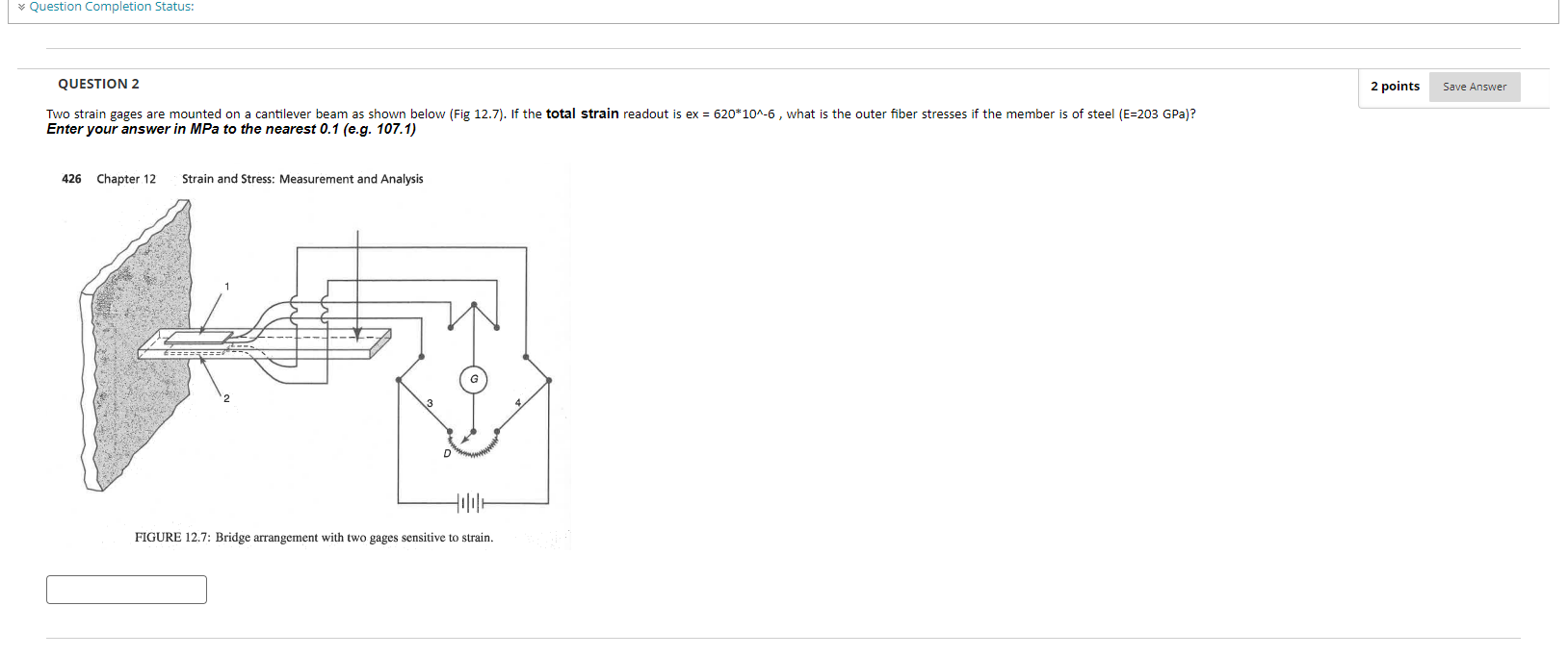 Solved Enter your answer in MPa to the nearest | Chegg.com