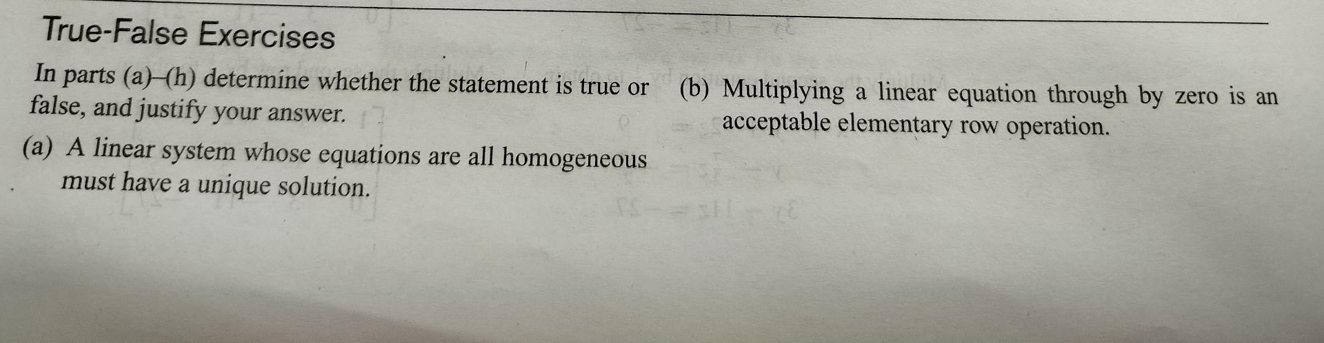 Solved True-False ExercisesIn parts (a)-(h) ﻿determine | Chegg.com