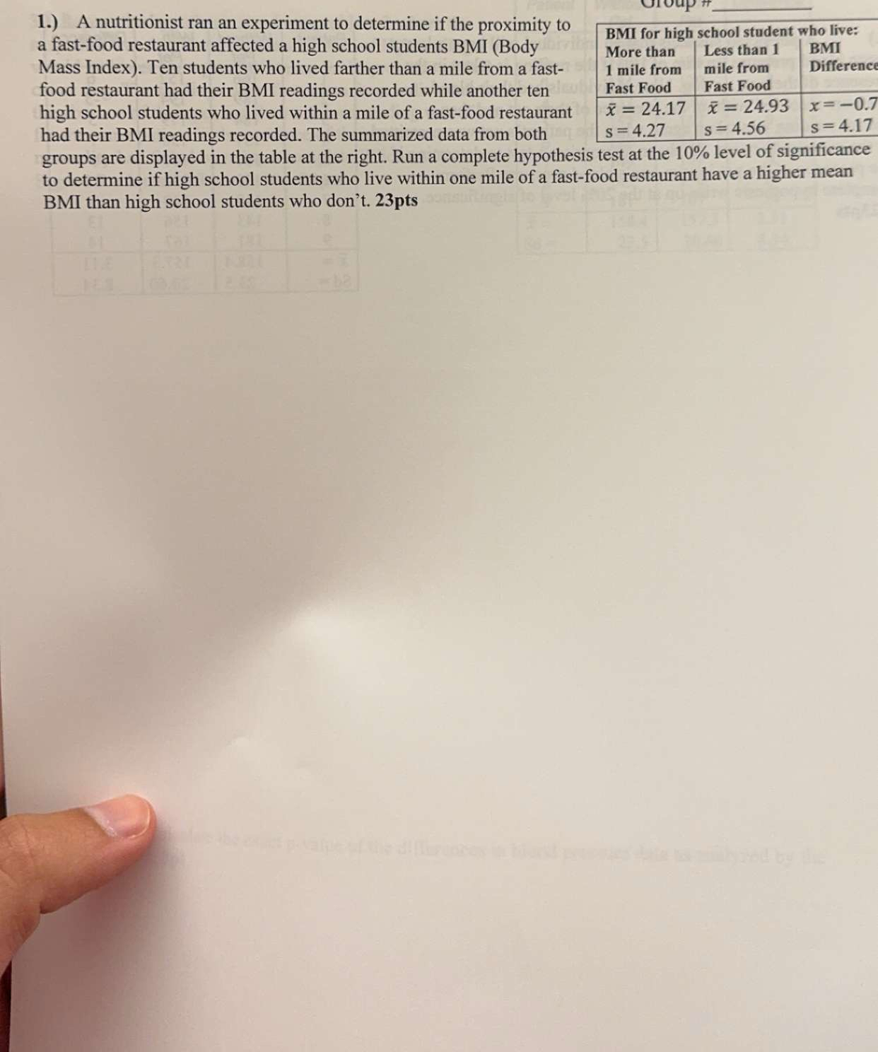 Solved HELP!!!ASAP! nutritionist ran an experiment to | Chegg.com