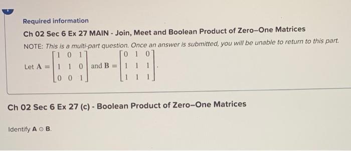 Solved Required information Ch 02 Sec 6 Ex 27 MAIN - Join, | Chegg.com