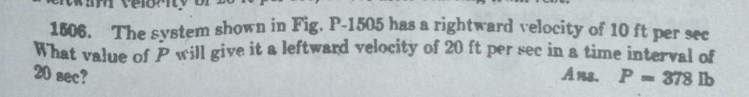 Solved The system shown in figure has a rightward velocity | Chegg.com