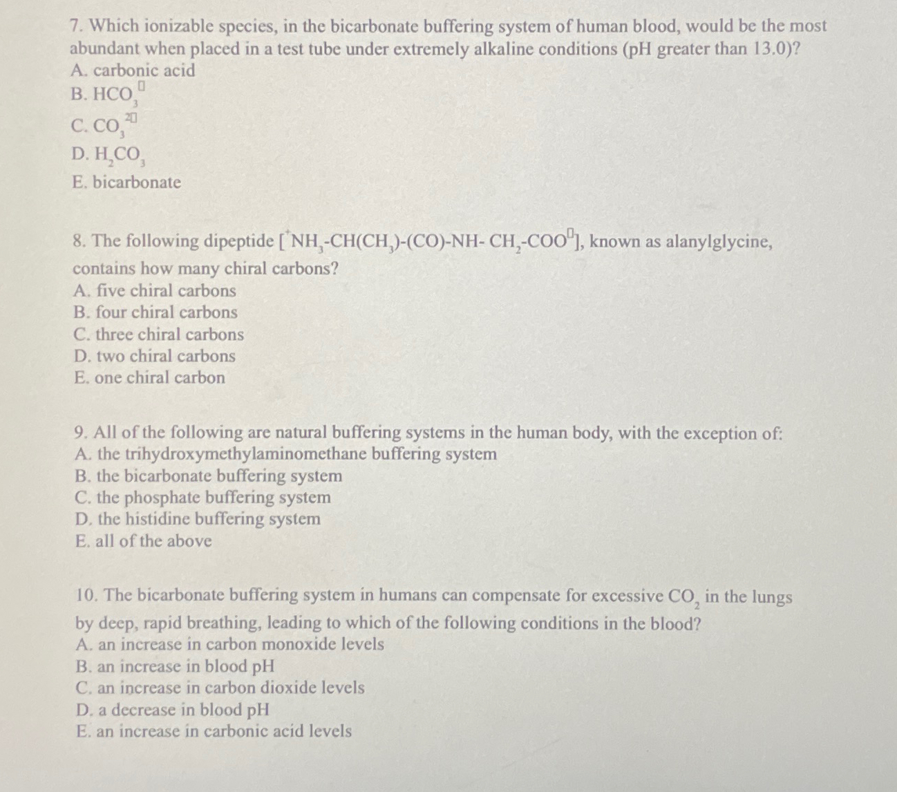 Solved Need help with questions 7-10 | Chegg.com