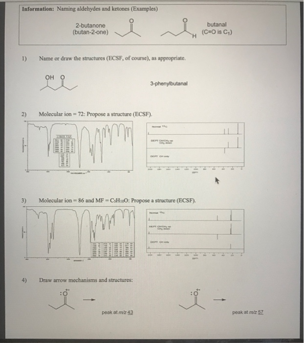 Solved Information: Naming aldehydes and ketones (Examples) | Chegg.com