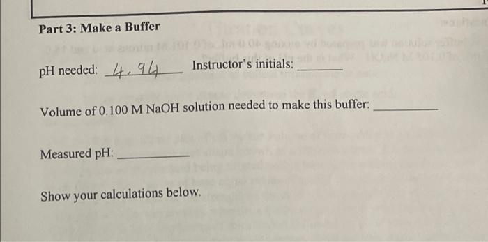 Solved Contents of Beaker Buffer Solution only ent 1) Buffer | Chegg.com