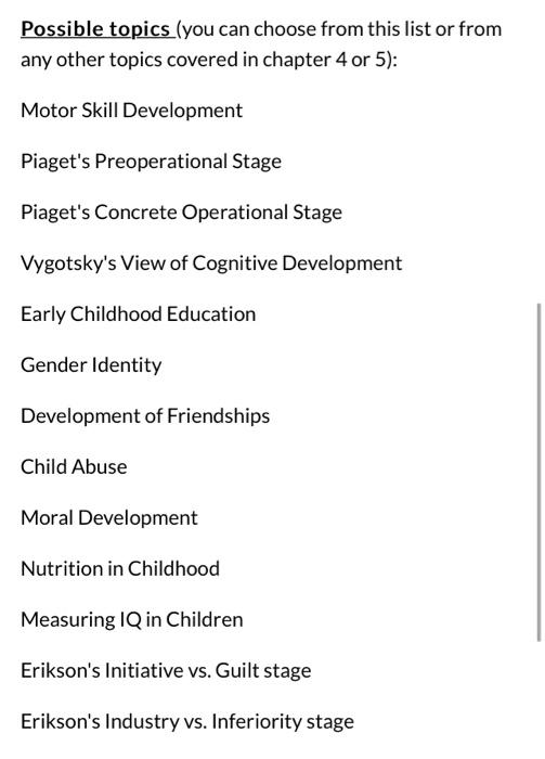 Solved What is a major topic/concept/theory you learned | Chegg.com