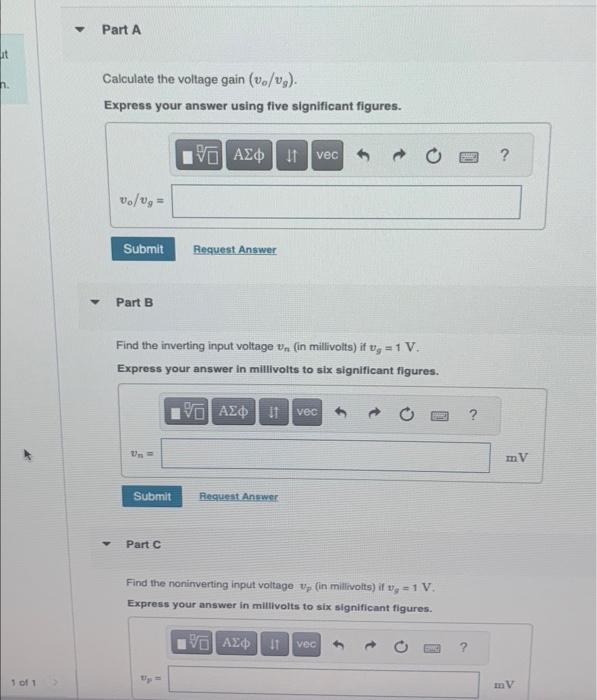 Solved The op amp in the noninverting amplifier circuit in | Chegg.com