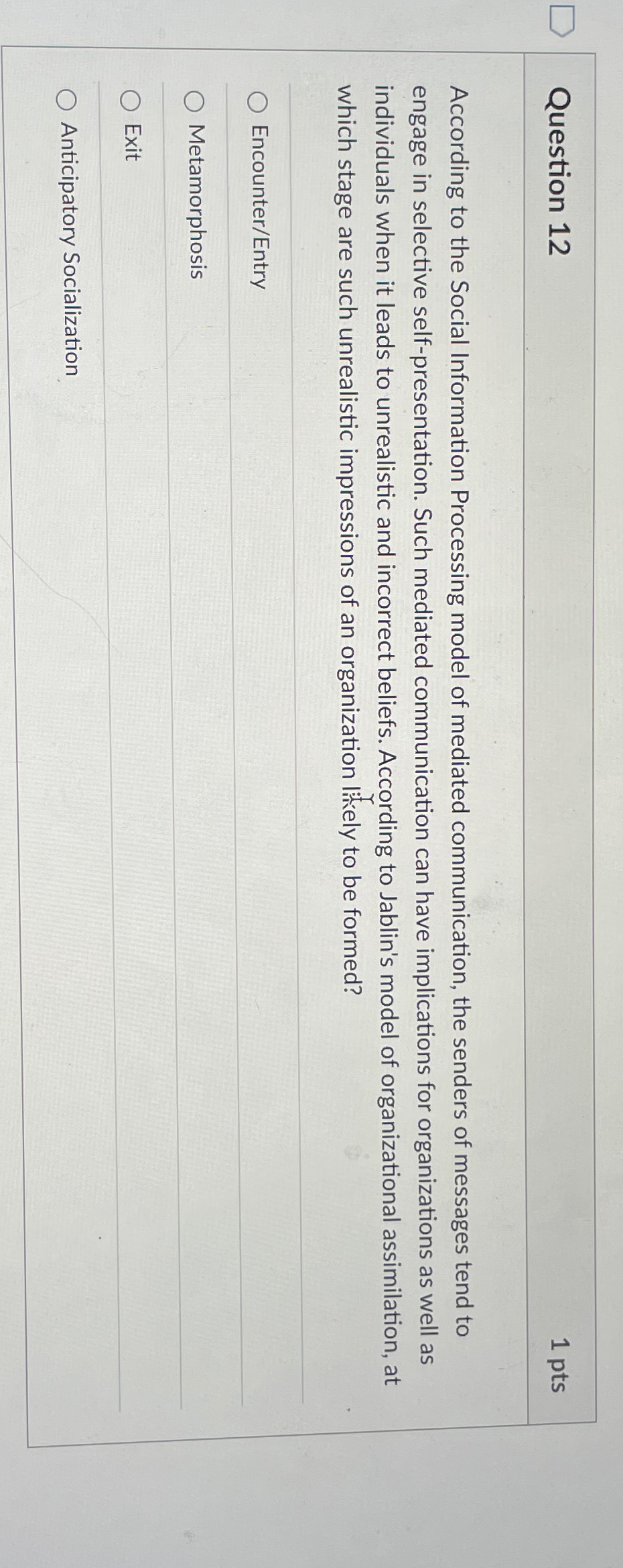 Solved Question 121 ﻿ptsAccording to the Social Information | Chegg.com
