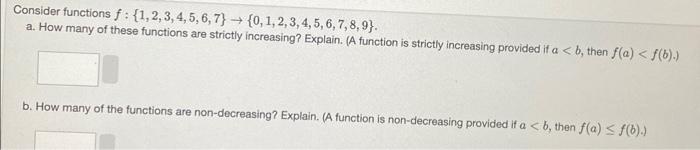 Solved Consider functions | Chegg.com