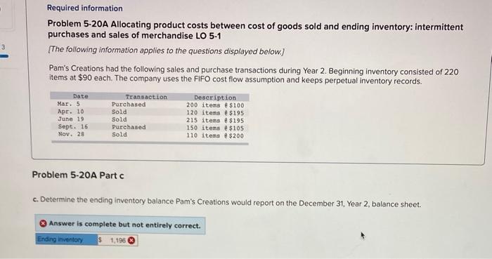 Solved Problem 5-20A Allocating product costs between cost | Chegg.com