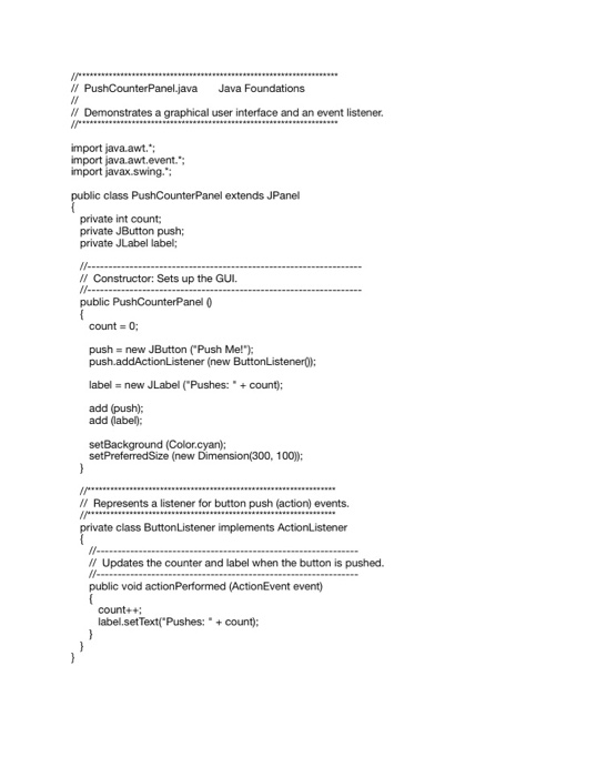 1. Make the following changes to the Push Counter | Chegg.com