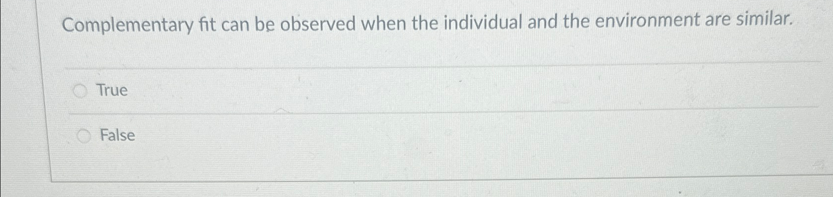 Solved Complementary fit can be observed when the individual | Chegg.com