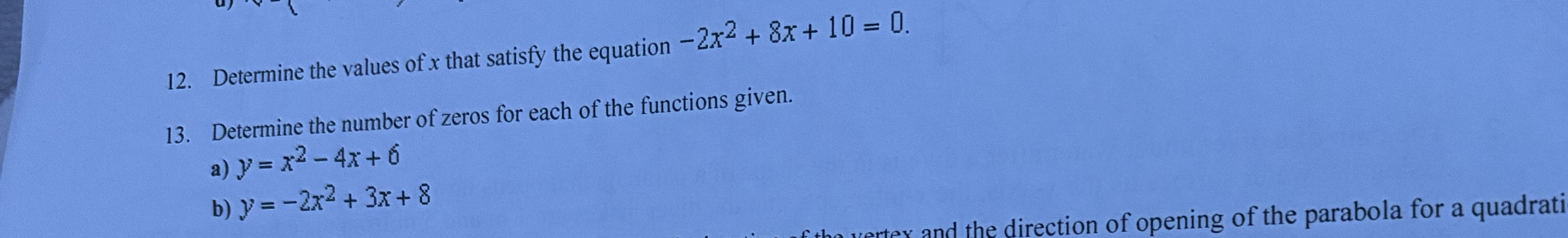 Solved How to solve Determine the values of x ﻿that satisfy | Chegg.com