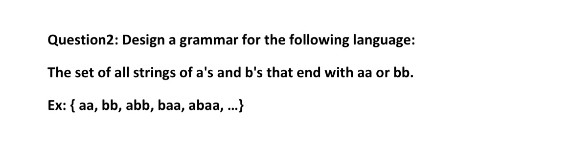 Solved Question1: Consider the context-free grammars with | Chegg.com