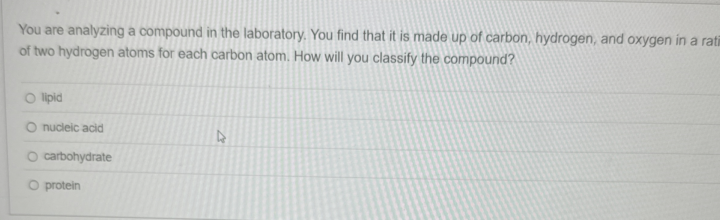 Solved You are analyzing a compound in the laboratory. You | Chegg.com