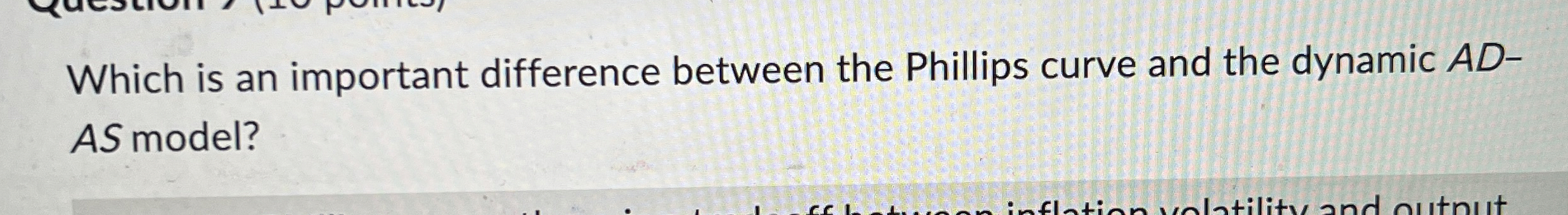 Solved Which is an important difference between the Phillips | Chegg.com