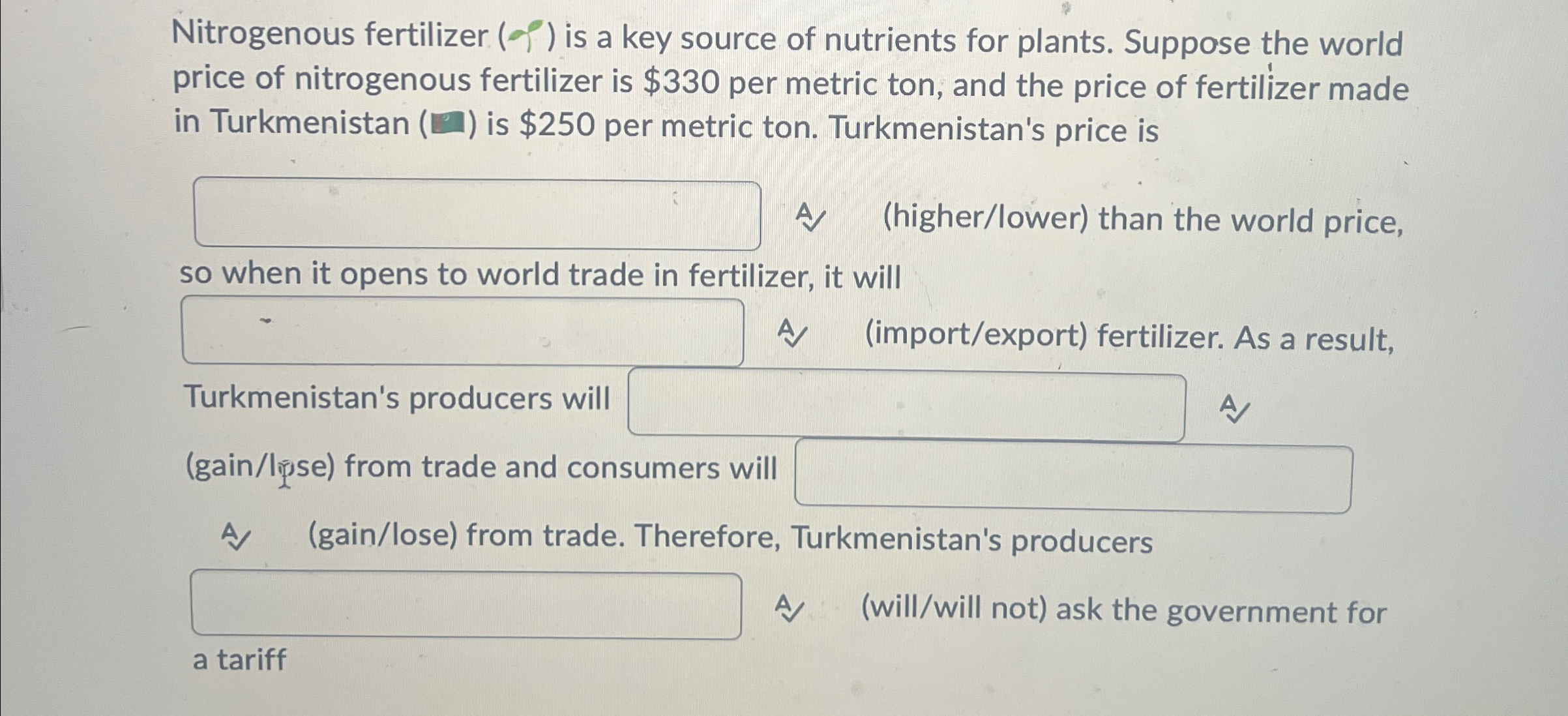 Solved Nitrogenous fertilizer (σρ) ﻿is a key source of | Chegg.com