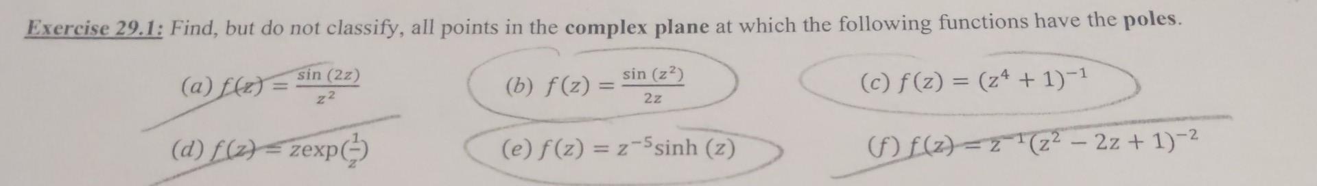 Solved Exercise 29.1: Find, but do not classify, all points | Chegg.com