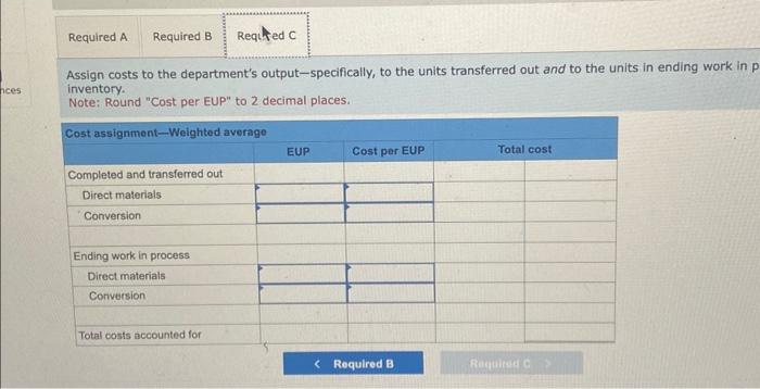 Solved Assign costs to the department's | Chegg.com Solved Assign costs to the department's | Chegg.com