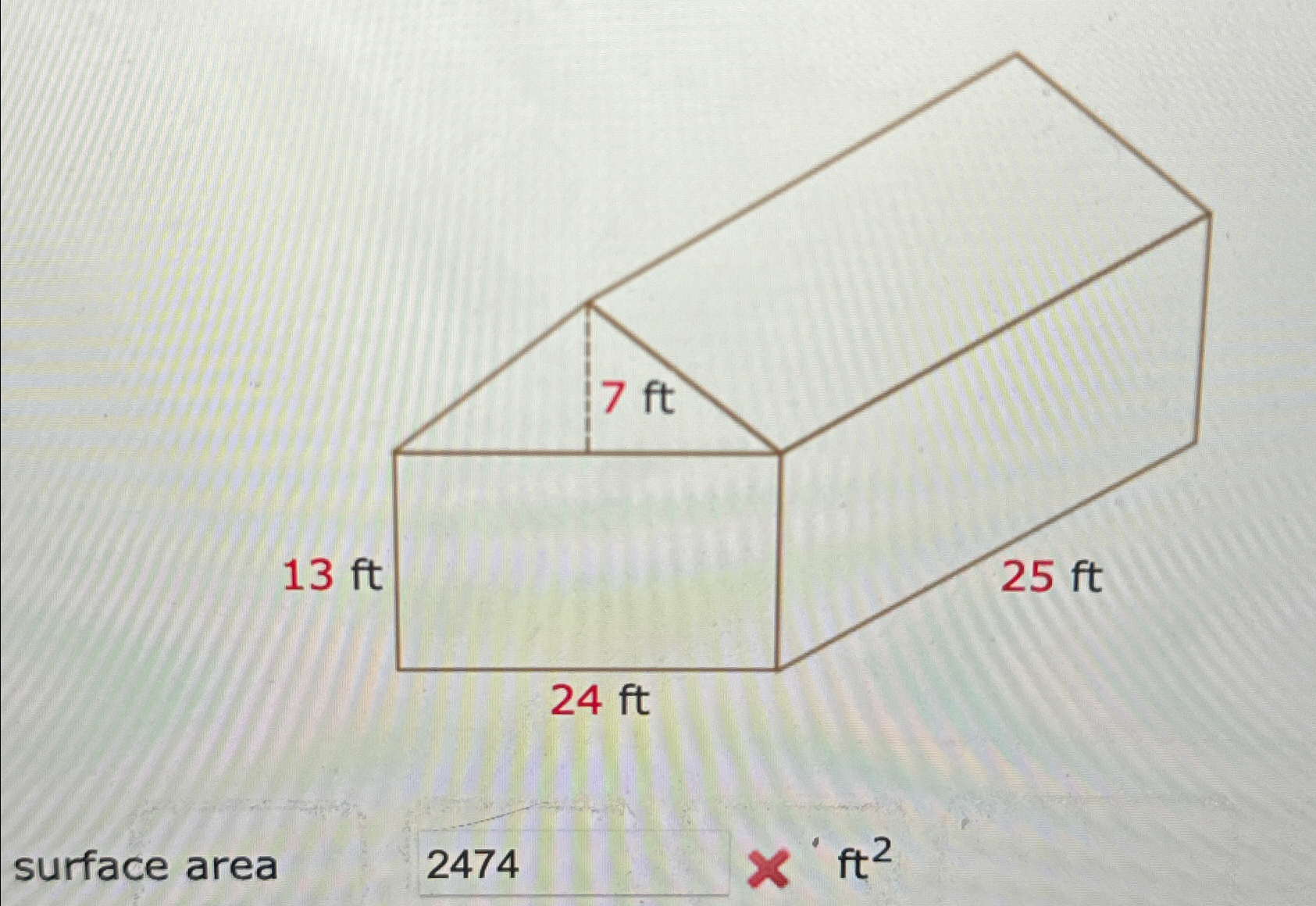 surface area ft2 | Chegg.com